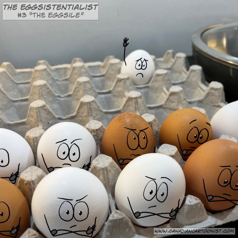 The EGGsistentialist #3 – The Eggsile – Vintage SF